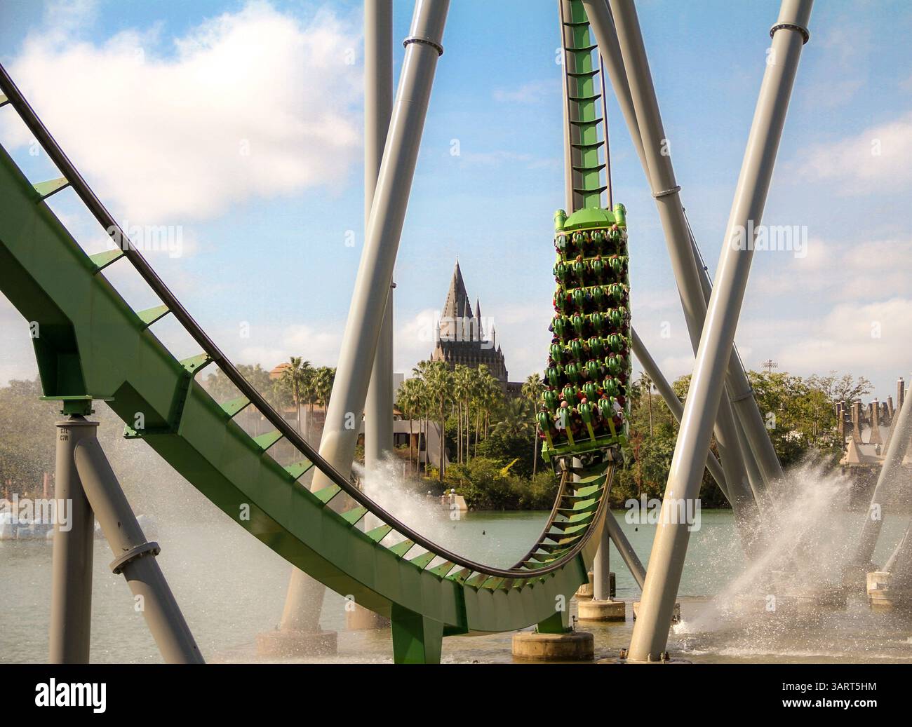The Incredible Hulk Coaster Ride at Universal Orlando's Islands of ...