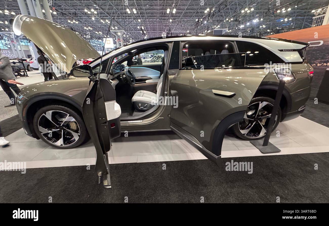 New York, New York, USA. 16th Apr, 2025. 2025 LUCID GRAVITY seen on ...