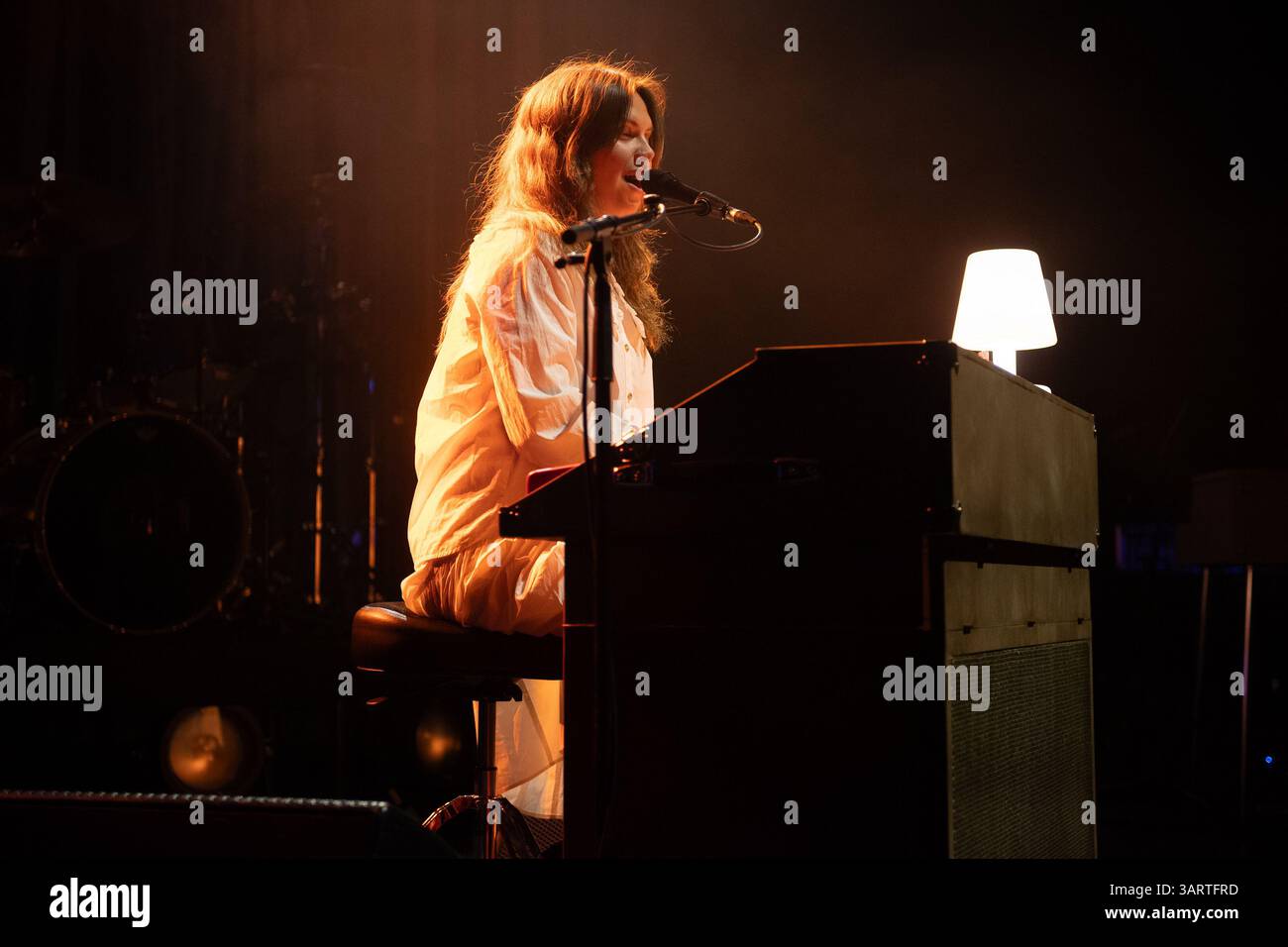 London, UK. 17 Apr 2025. English singer-songwriter Hohnen Ford opens ...