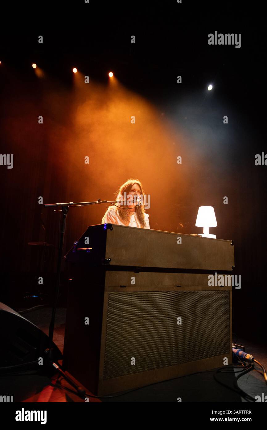 London, UK. 17 Apr 2025. English singer-songwriter Hohnen Ford opens ...
