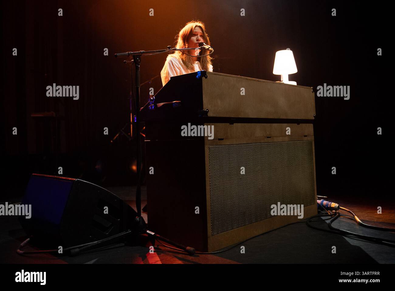 London, UK. 17 Apr 2025. English singer-songwriter Hohnen Ford opens ...