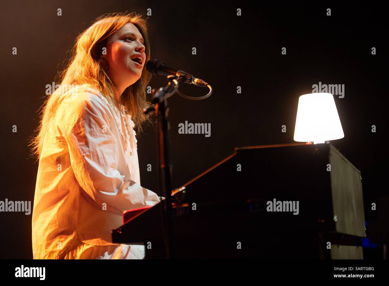 London, UK. 17 Apr 2025. English singer-songwriter Hohnen Ford opens ...