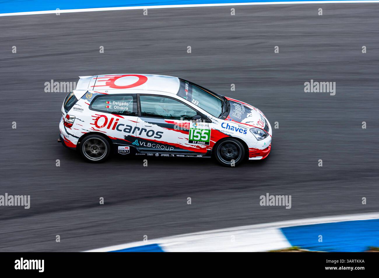 Estoril, Lisbon, Portugal. 16th Apr, 2025. Luis Delgado in the Honda ...