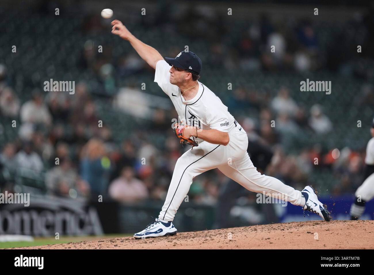 Detroit Tigers pitcher Beau Brieske throws against the Kansas City ...