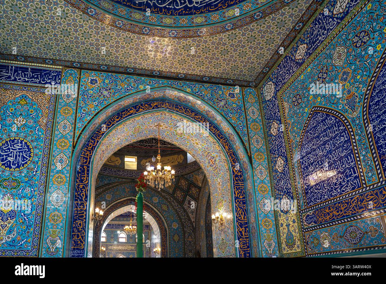 The interior of the Sakhi Temple, built in the 19th century, is an ...