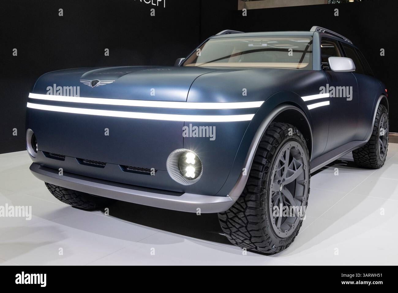 Genesis X Gran Equator concept cat on display during press day of New ...