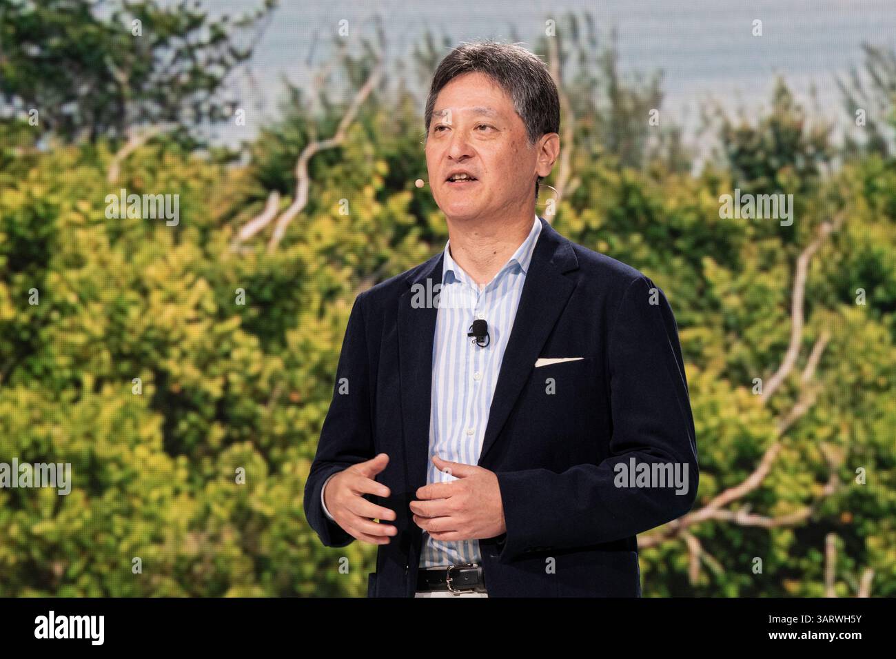 New York, United States. 16th Apr, 2025. Atsushi Osaki, President and ...