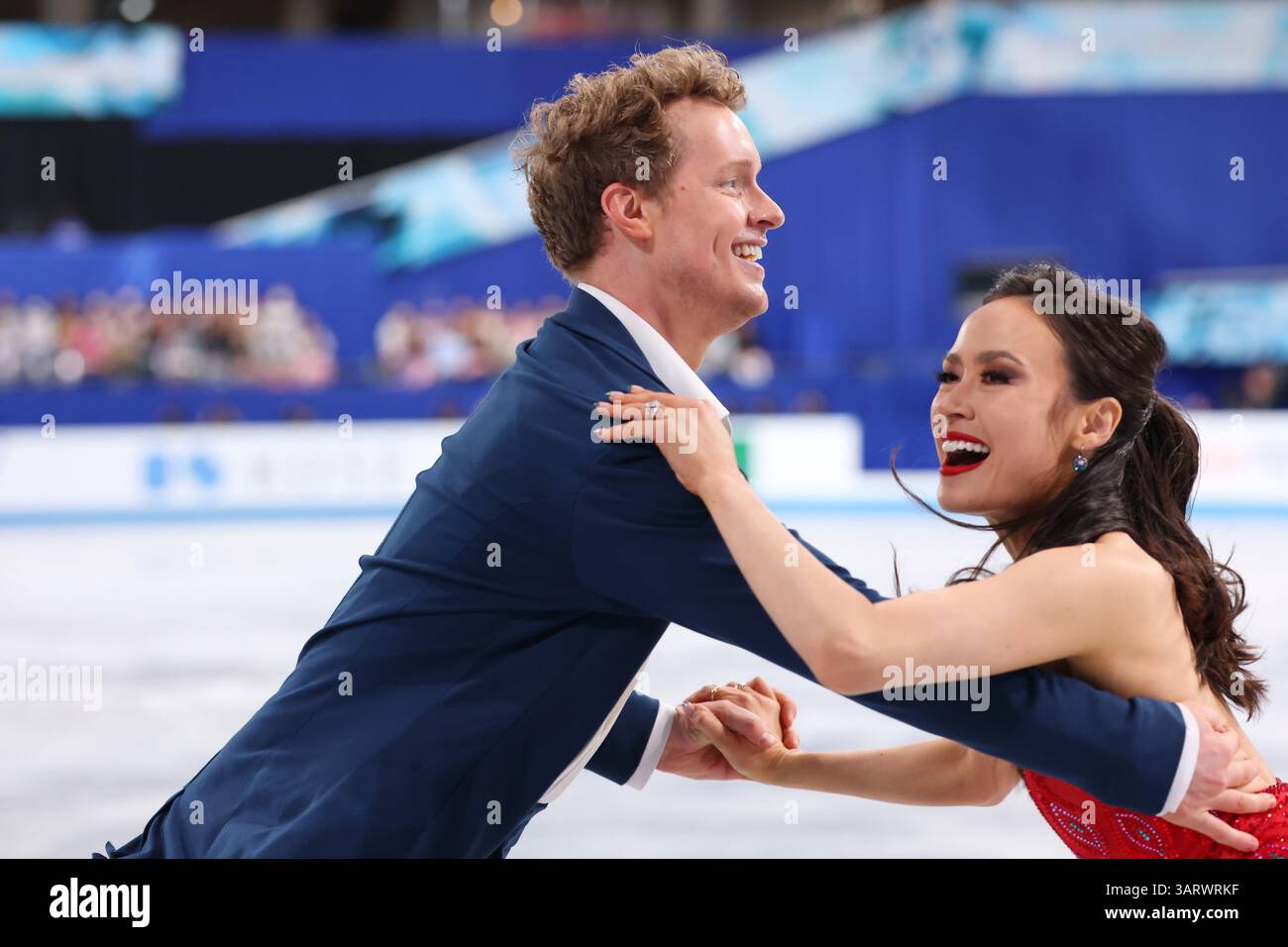 Tokyo, Japan. 17th Apr, 2025. Madison Chock & Evan Bates (USA) Figure ...
