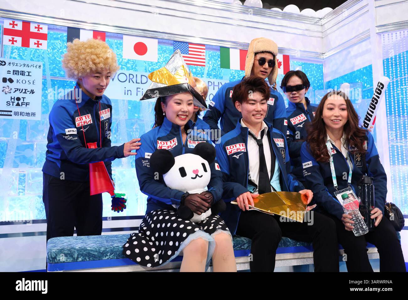 Tokyo, Japan. 17th Apr, 2025. Utana Yoshida & Masaya Morita (JPN), Cathy Reed coach, Japan team ...