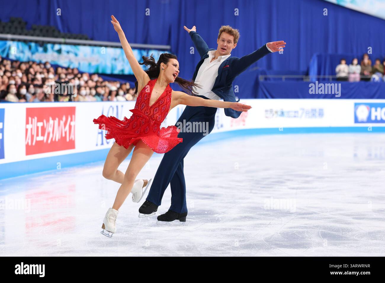 Tokyo, Japan. 17th Apr, 2025. Madison Chock & Evan Bates (USA) Figure ...