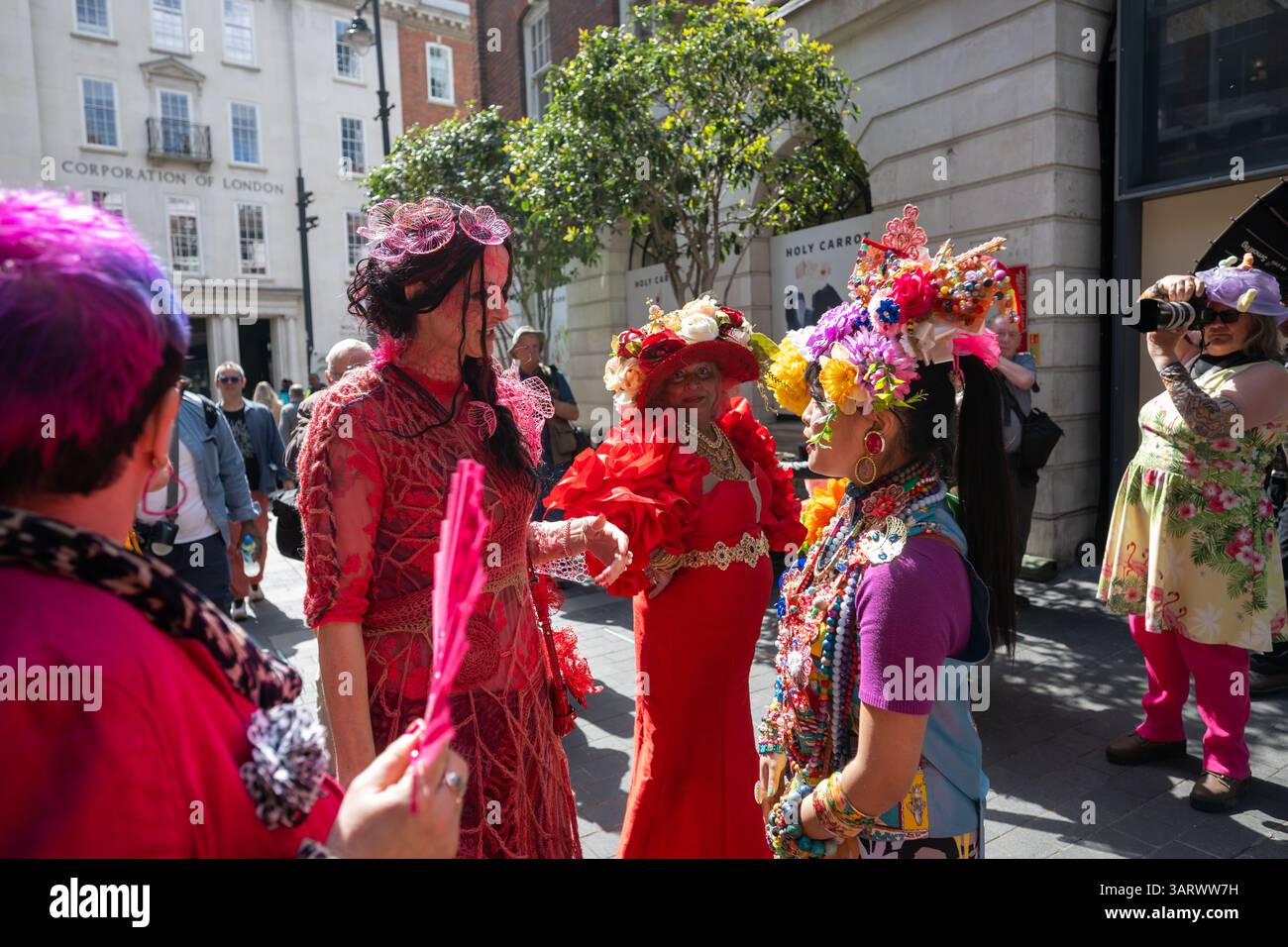 London, UK, 17th April 2025, The monthly colour walk took place this ...