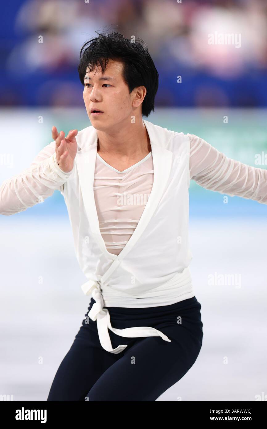 Tokyo, Japan. 17th Apr, 2025. Adam Siao Him Fa (FRA) Figure Skating ...