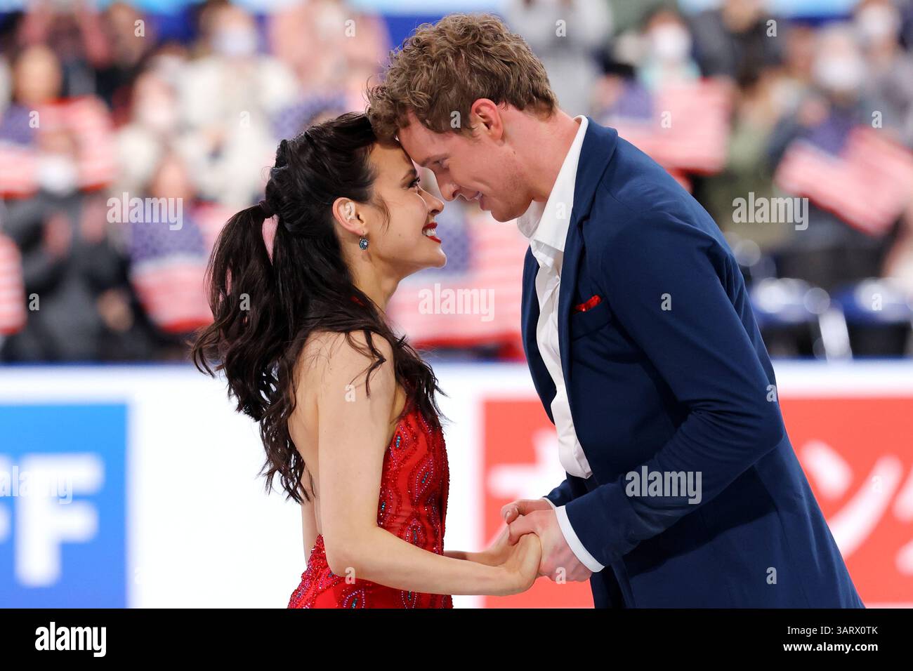 Tokyo, Japan. 17th Apr, 2025. Madison Chock & Evan Bates (USA) Figure ...
