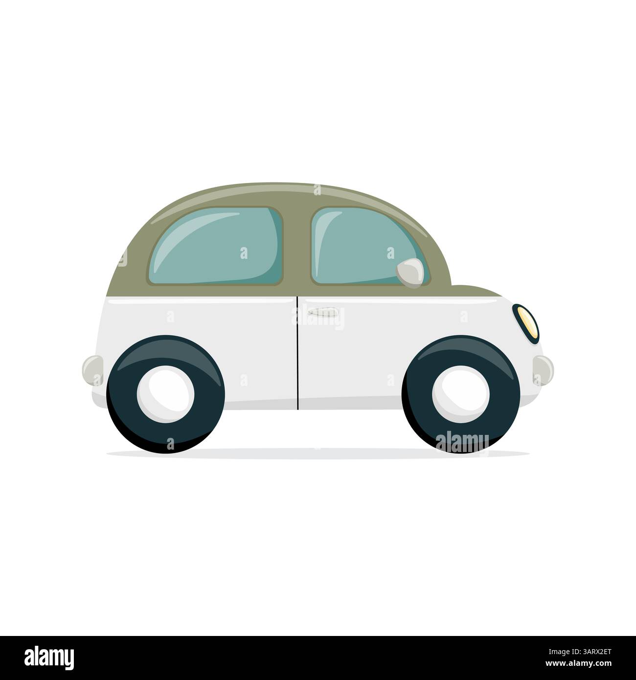 White sedan car driving Stock Vector Images - Alamy
