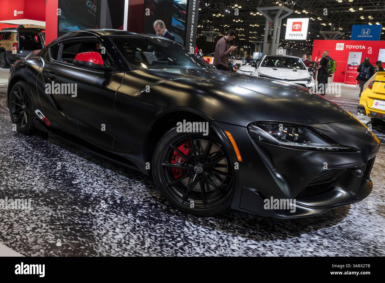 New York, New York, USA. 16th Apr, 2025. Toyota GR Supra seen during ...