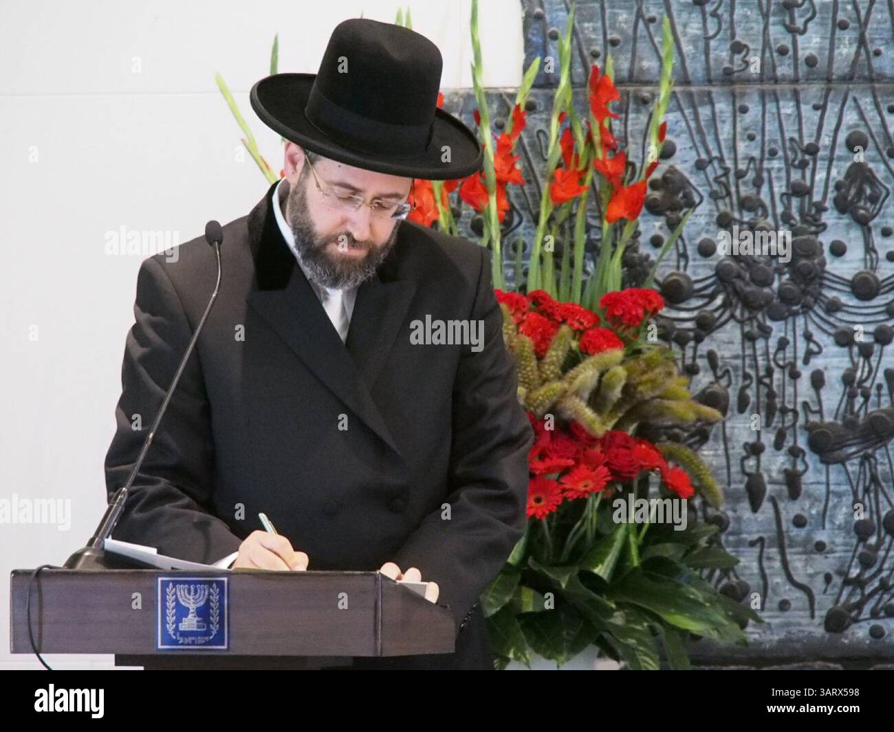 Aug. 14, 2013 - Jerusalem, Israel - Chief Ashkenazi Rabbi DAVID LAU ...