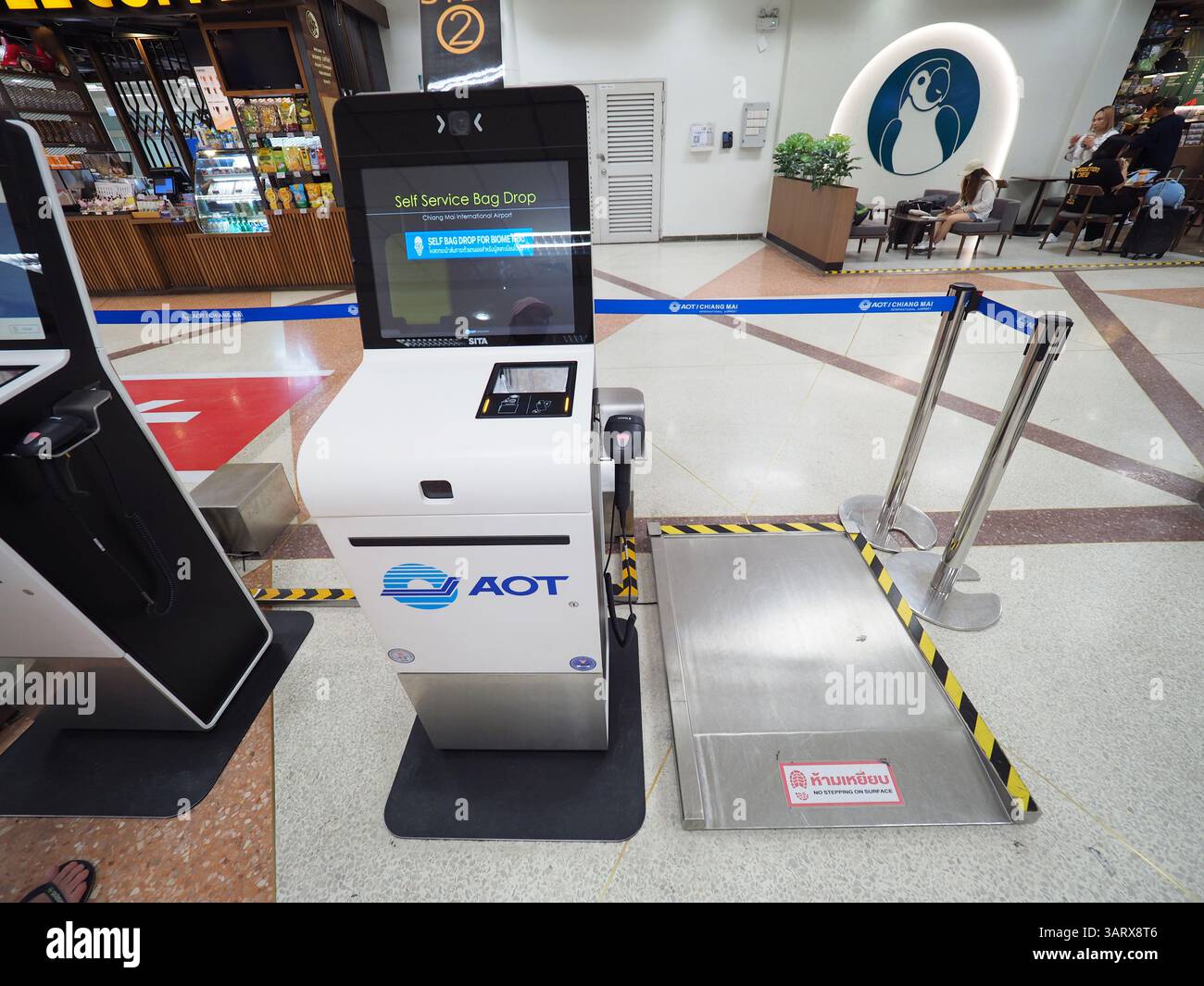 CHIANGMAI, THAILAND - 17 APRIL, 2025 : Automated self check-in or self ...