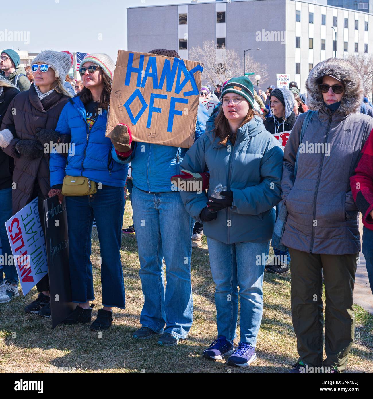 Saint Paul, Minnesota - April 5, 2025: Demonstrators rally at Minnesota ...