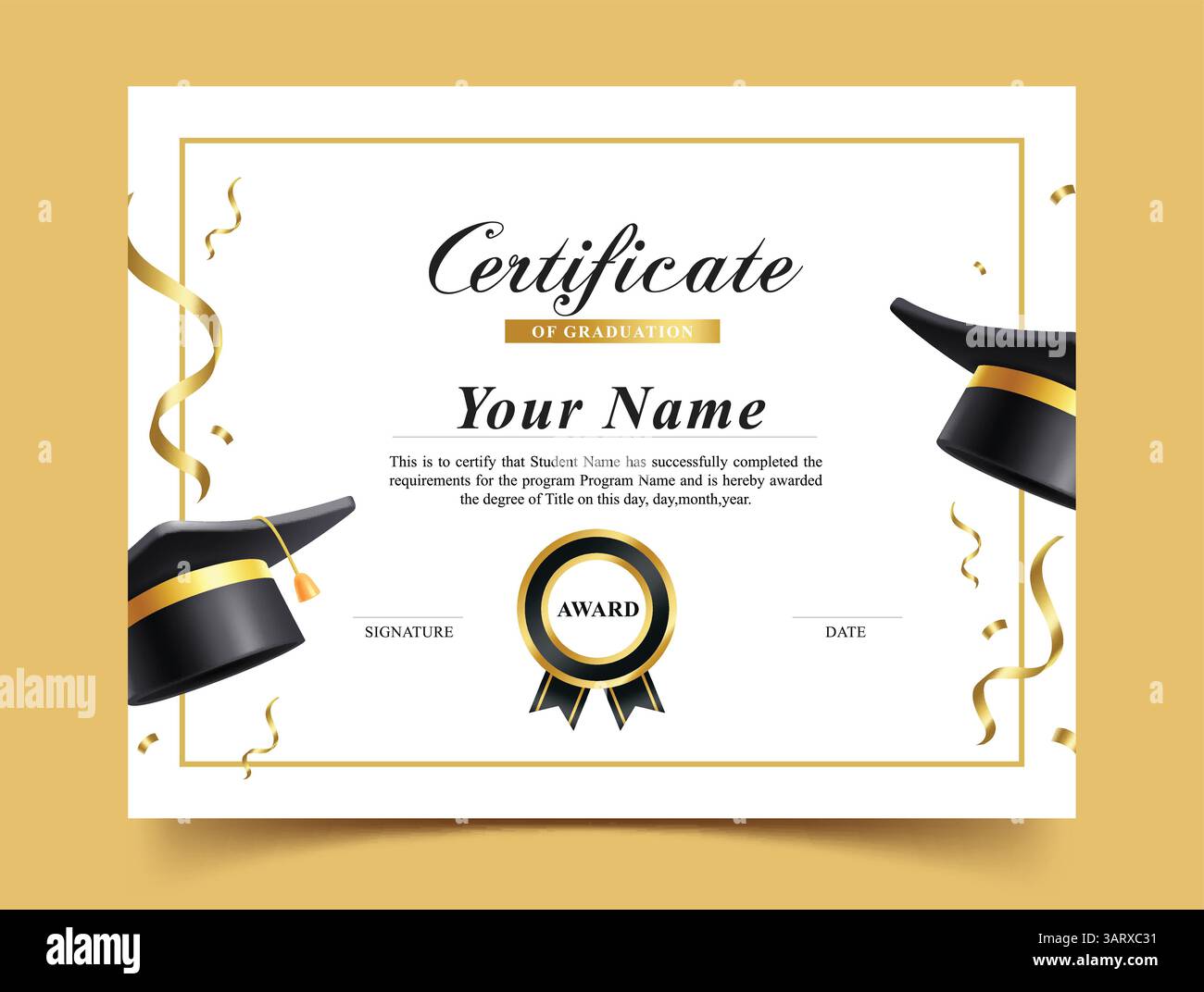 Certificate of graduation template clipart. School diploma award clip ...