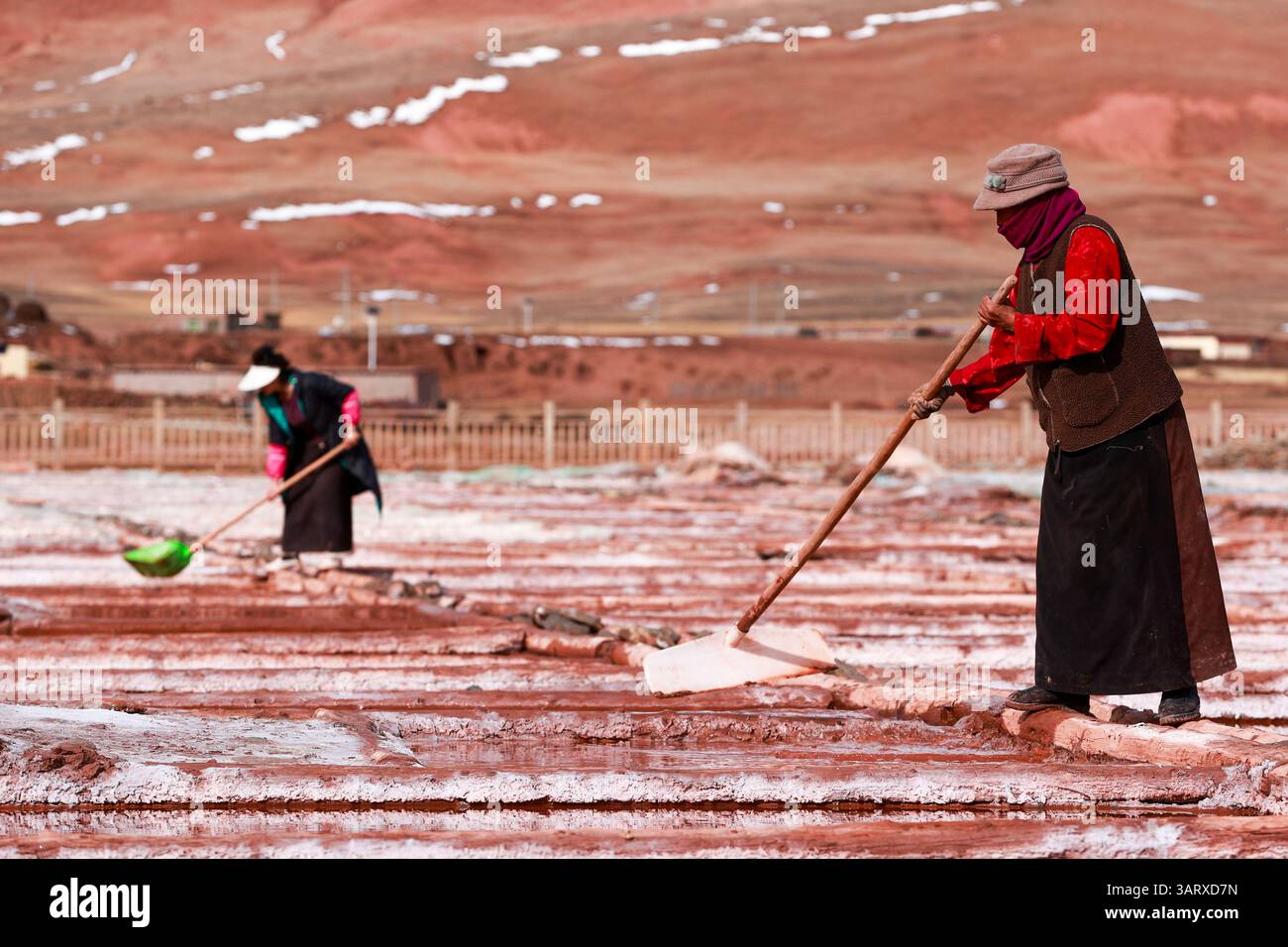 Yushu,China.14th April 2025. The Baizha Ancient Salt Fields in Nangqen ...