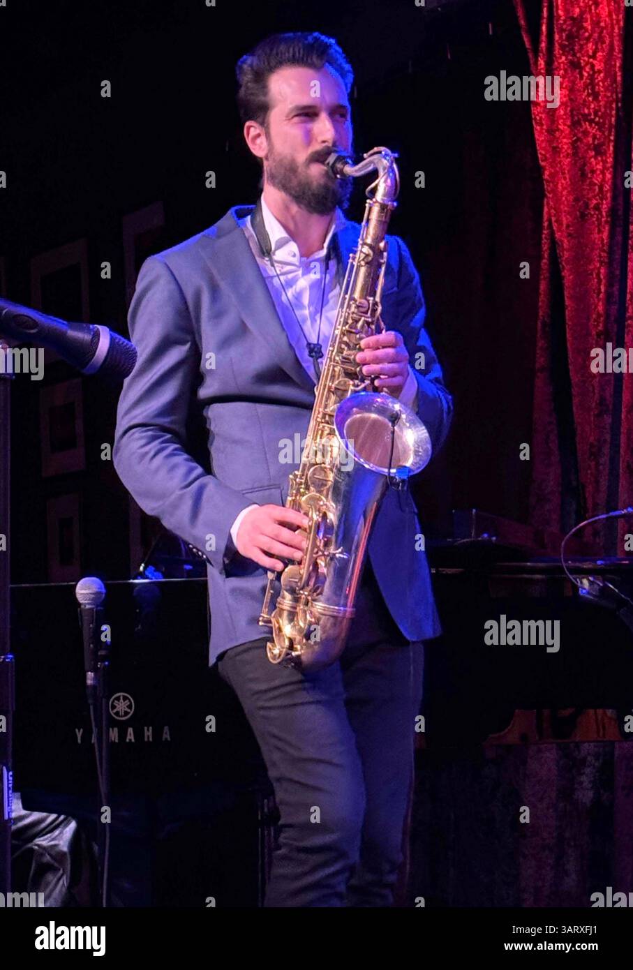 April 17, 2025, New York, New York, USA: Saxophonist/musician CHAD LB ...