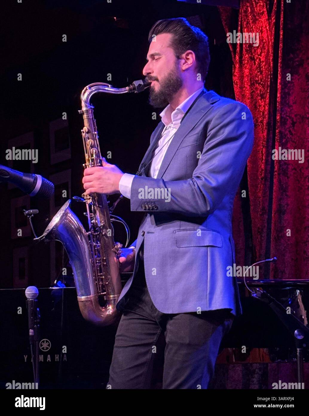 April 17, 2025, New York, New York, USA: Saxophonist/musician CHAD LB ...