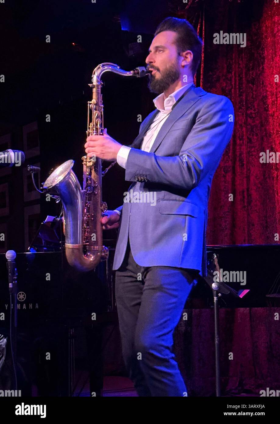 April 17, 2025, New York, New York, USA: Saxophonist/musician CHAD LB ...