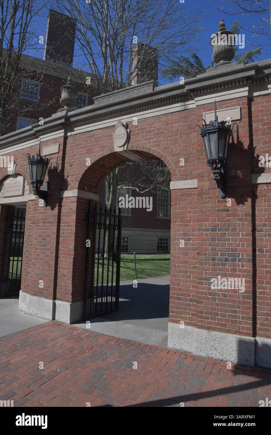 Cambridge, Ma, USA. 17th Apr, 2025. Harvard University and Harvard ...