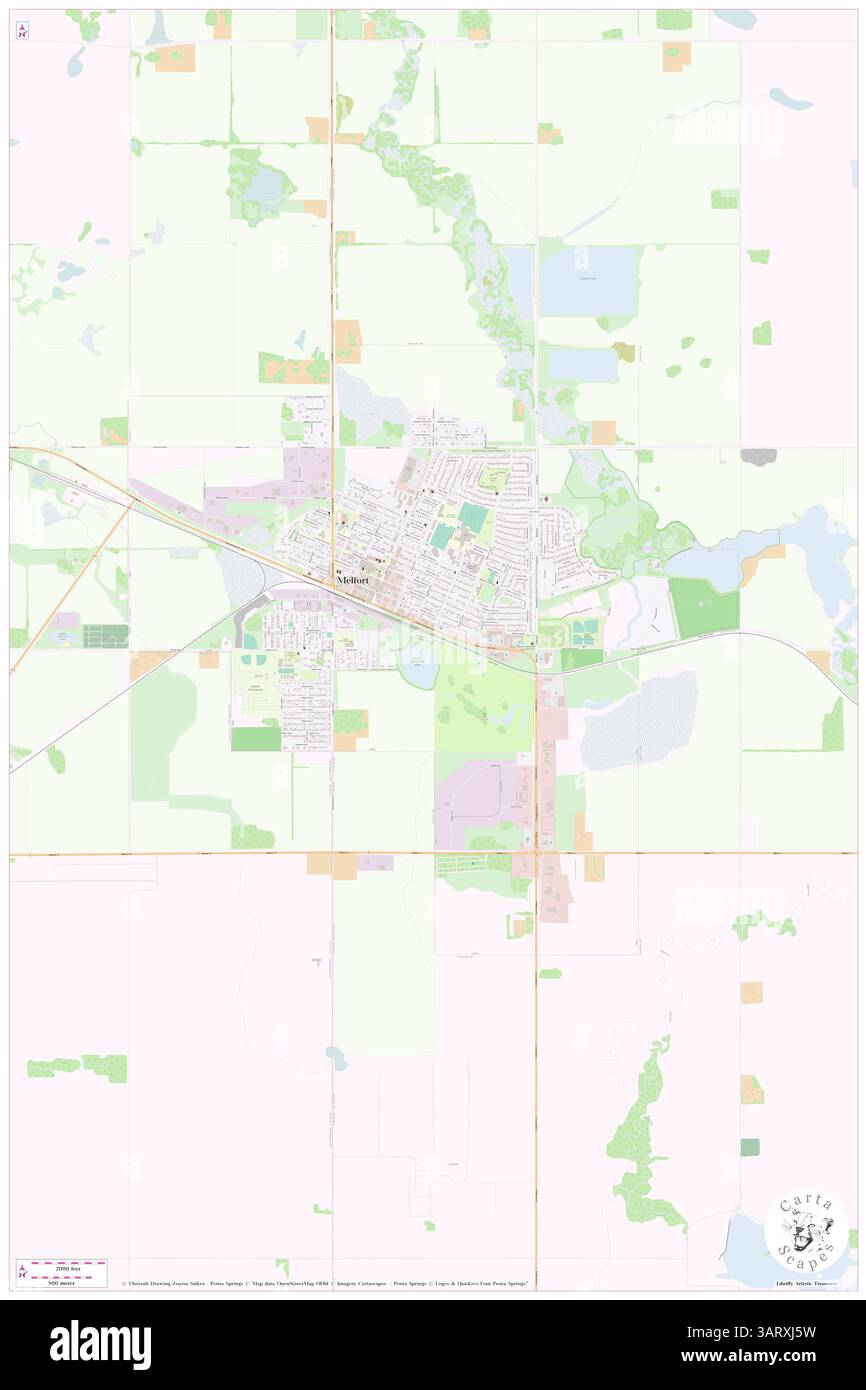 Melfort map hi-res stock photography and images - Alamy