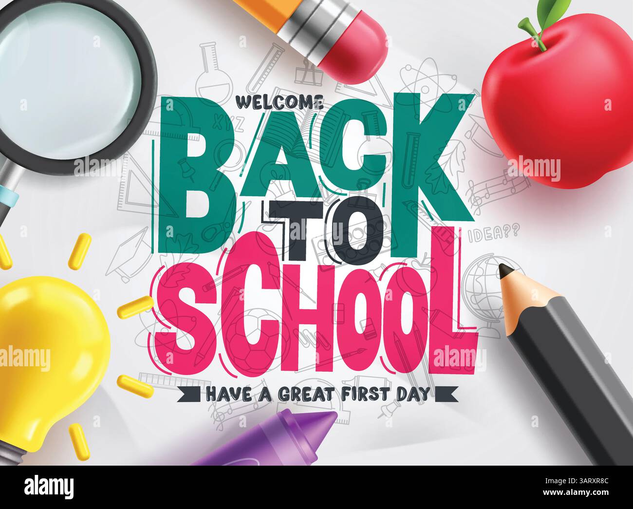 Back to school greeting clipart. Welcome back to school text clip art ...