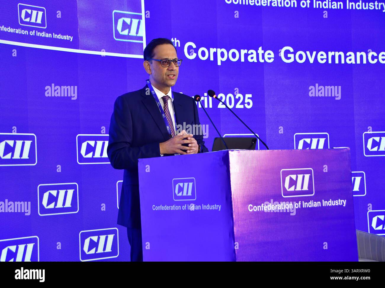 MUMBAI, INDIA - APRIL 17: (From left to right) Bajaj Finserv Limited Chairman and MD Sanjiv ...