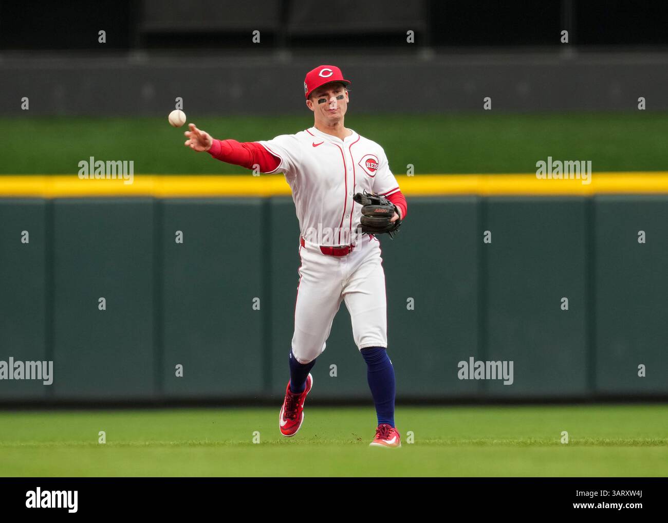 Cincinnati Reds Matt Mclain Throws During A Baseball Game Against The