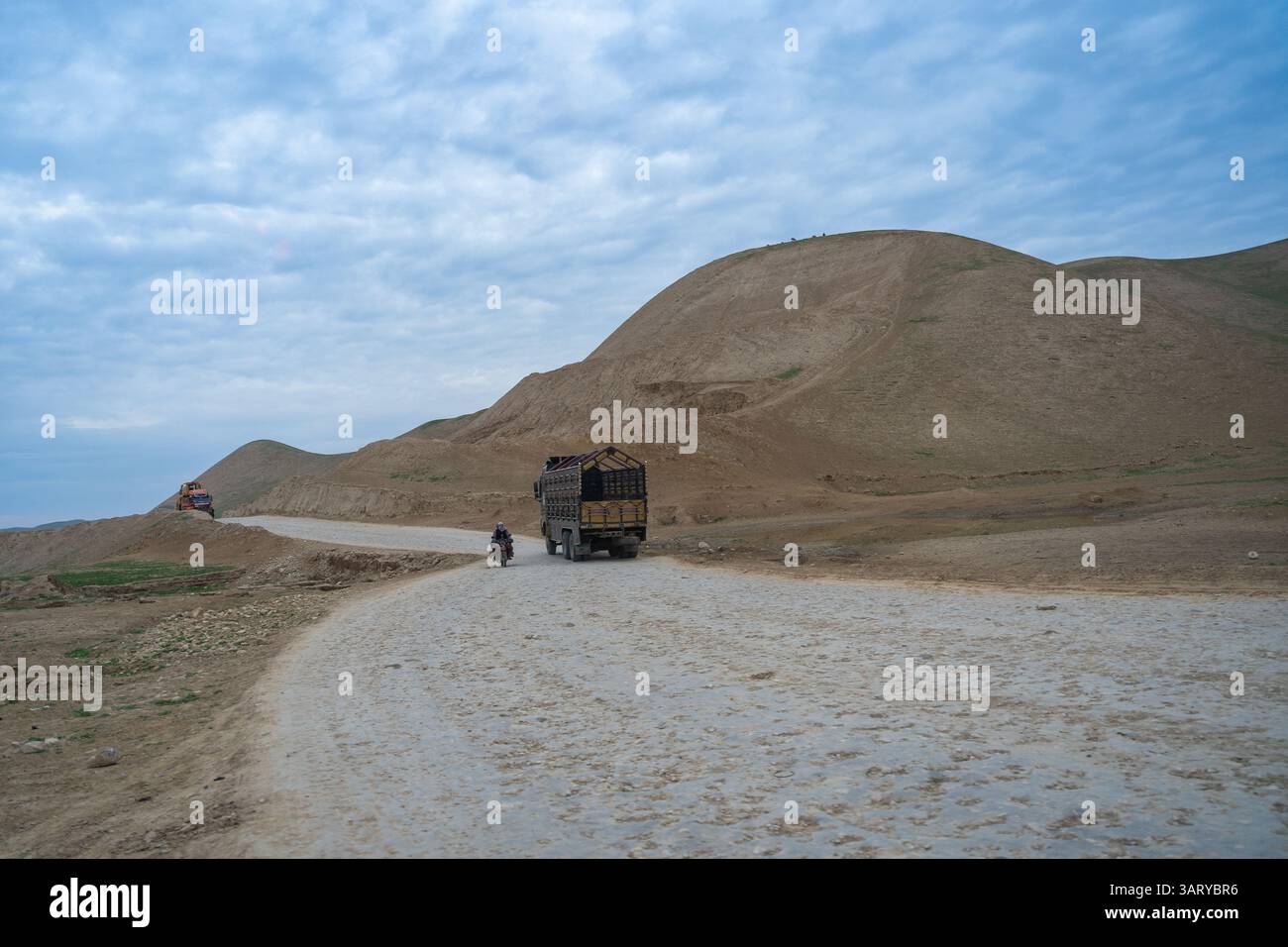 dirt highway, cargo delivery in Afghanistan Stock Photo - Alamy