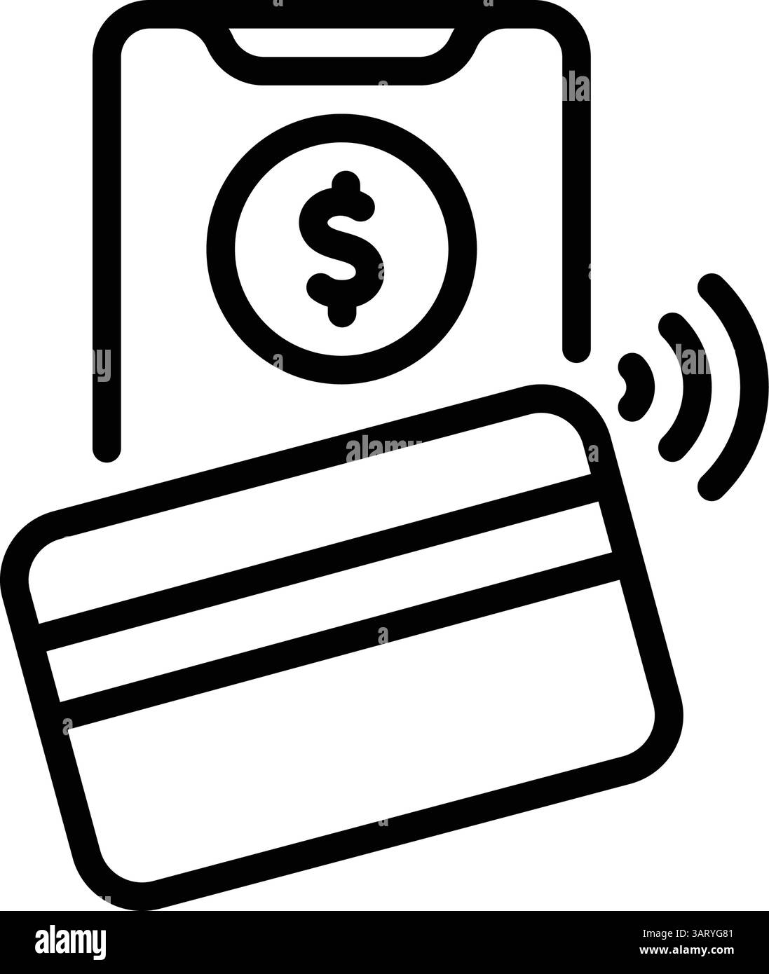 Icon for contactless payment, contactless Stock Vector Image & Art - Alamy