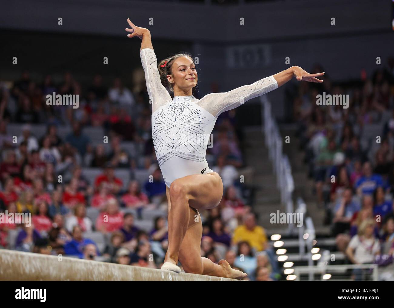 April 17, 2025: Utah's Grace McCallum on the balance beam during ...
