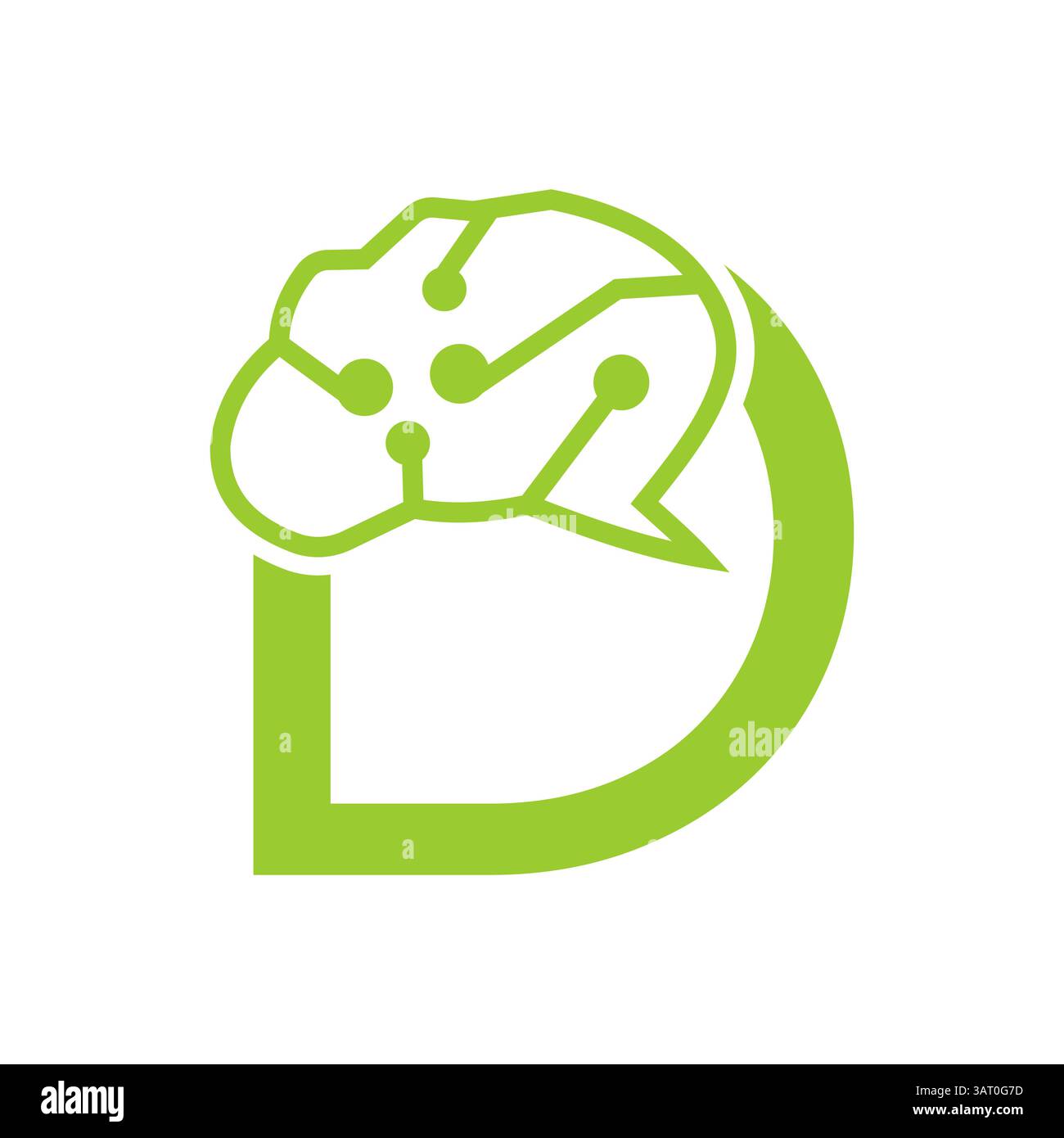 Letter d molecule Stock Vector Images - Alamy