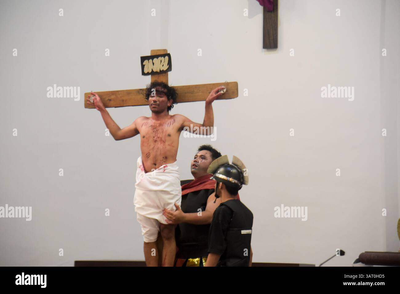 April 18, 2025, Bandung, West Java, Indonesia: Indonesian Catholics participate in a re ...