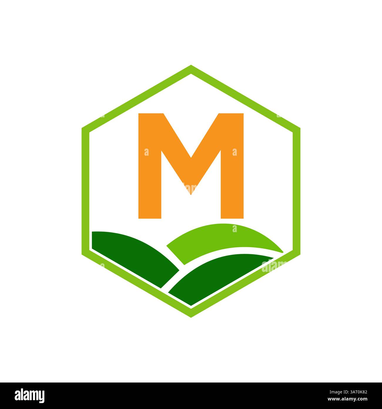 Agriculture and Farming Logo On Letter M Concept For Bakery, Bread ...