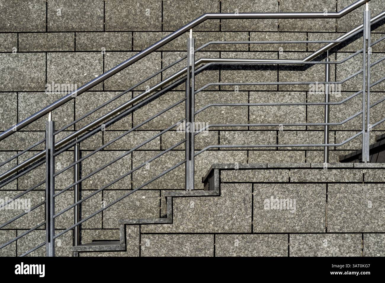 Building staircase wall Stock Photo - Alamy
