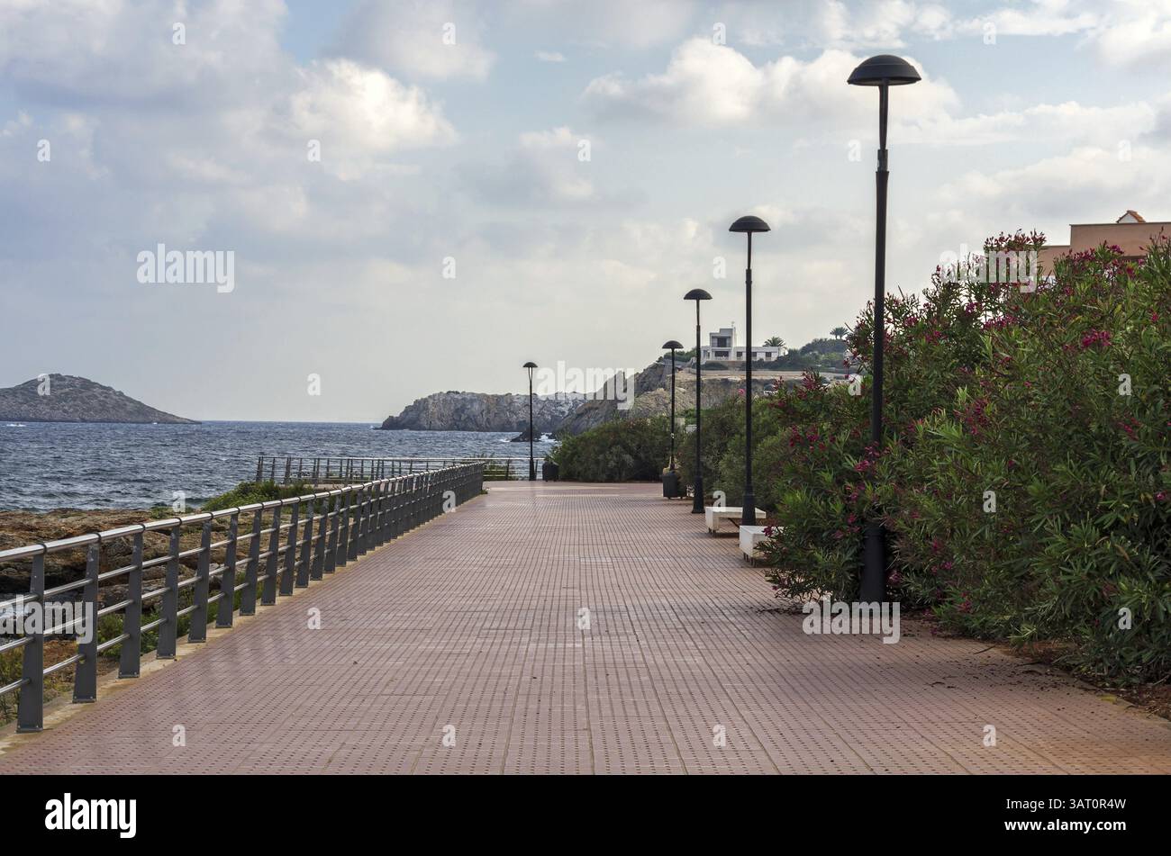 Promenade view of the island of ibiza Stock Photo - Alamy