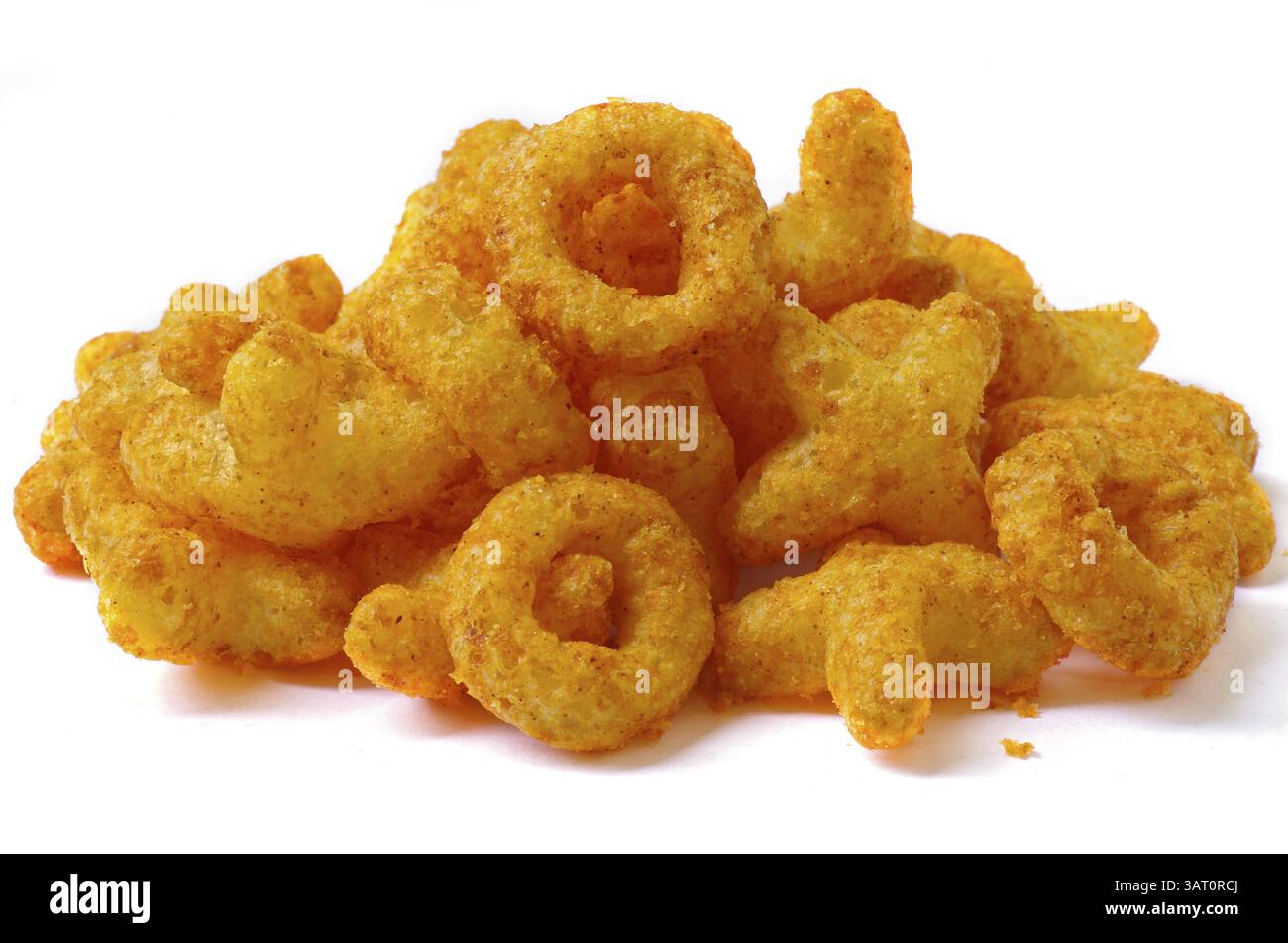 Spicy corn snack, roasted with chilli, paprika and cream flavouring ...