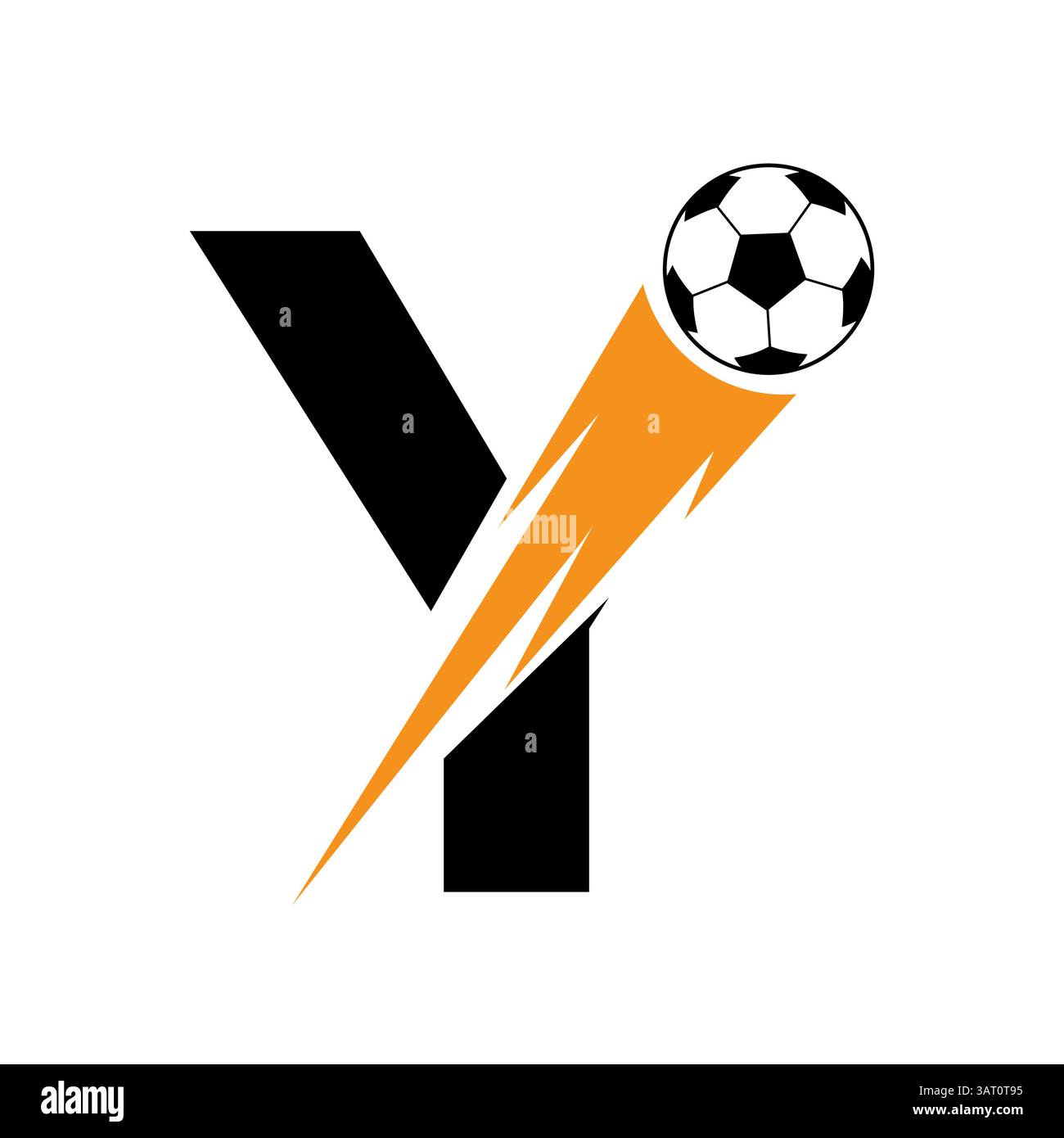 Initial Letter Y Soccer Logo Design With Speed Symbol. Football Logo ...