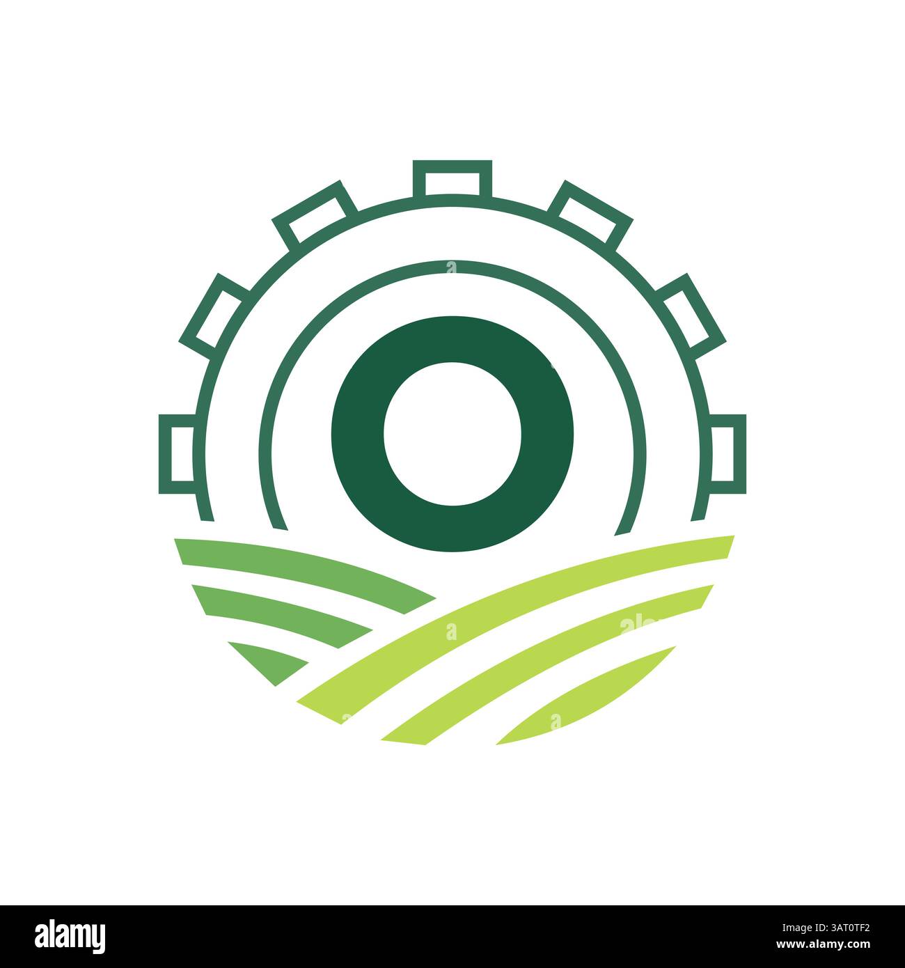 Agriculture Logo On Letter O. Agro Farming Logo Symbol Vector and ...
