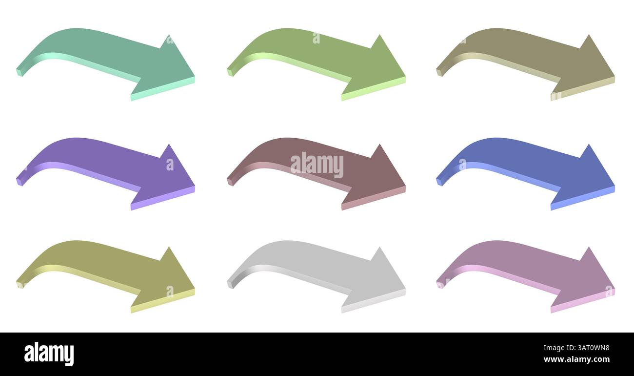 Arrows Arrows in soft colours Stock Photo - Alamy