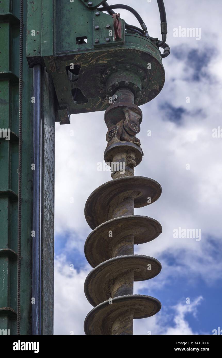 Large earth auger Stock Photo - Alamy