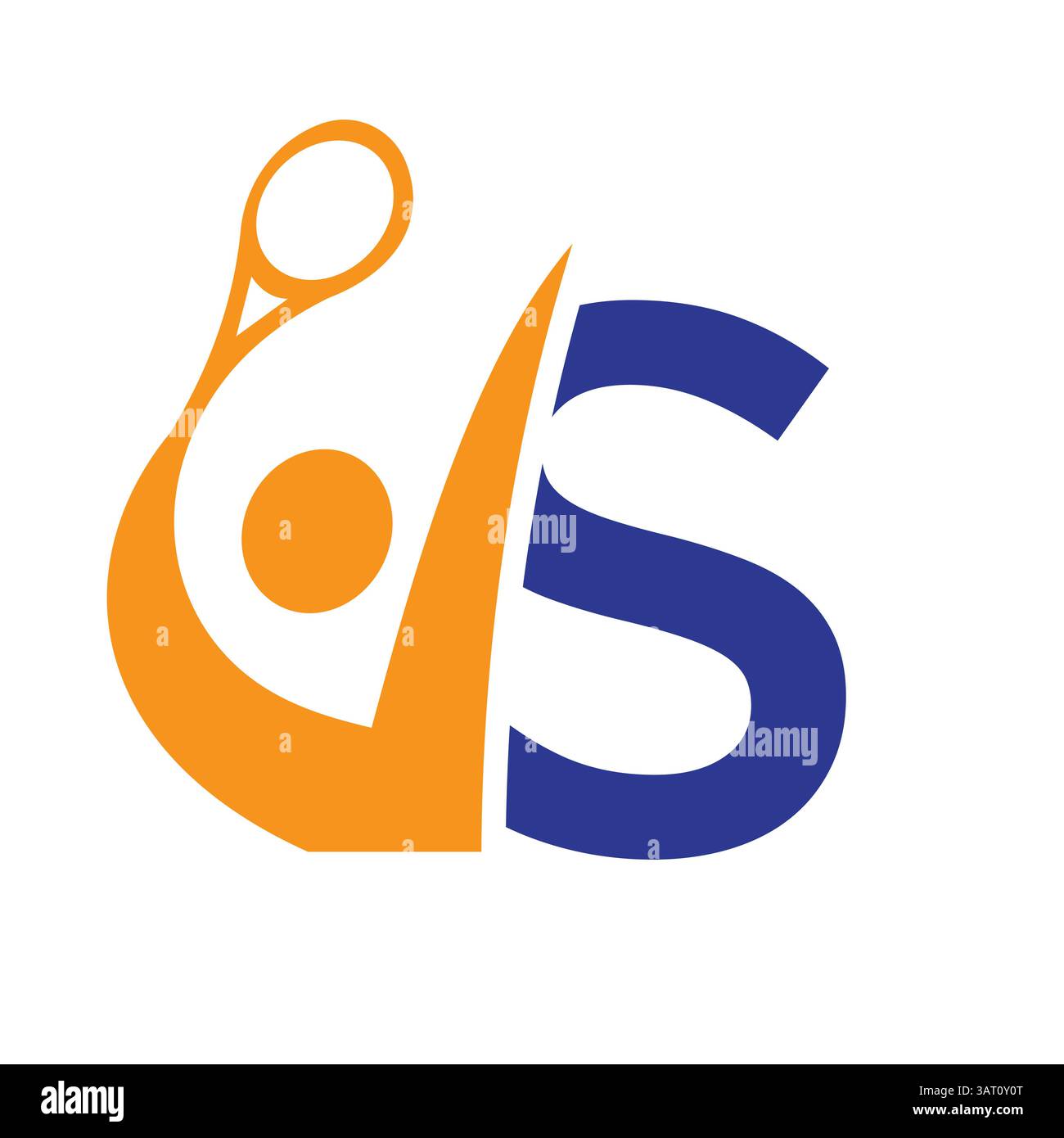 Letter S Padel Racket Logo Design. Paddle Symbol Beach Table Tennis ...