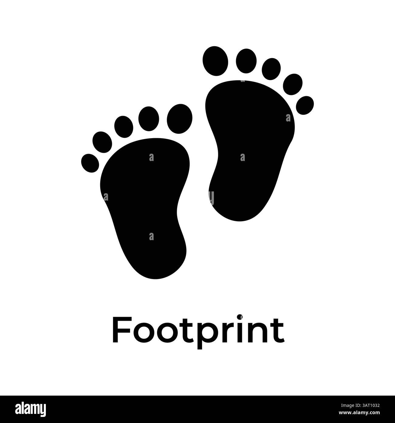 First carbon footprint Stock Vector Images - Alamy