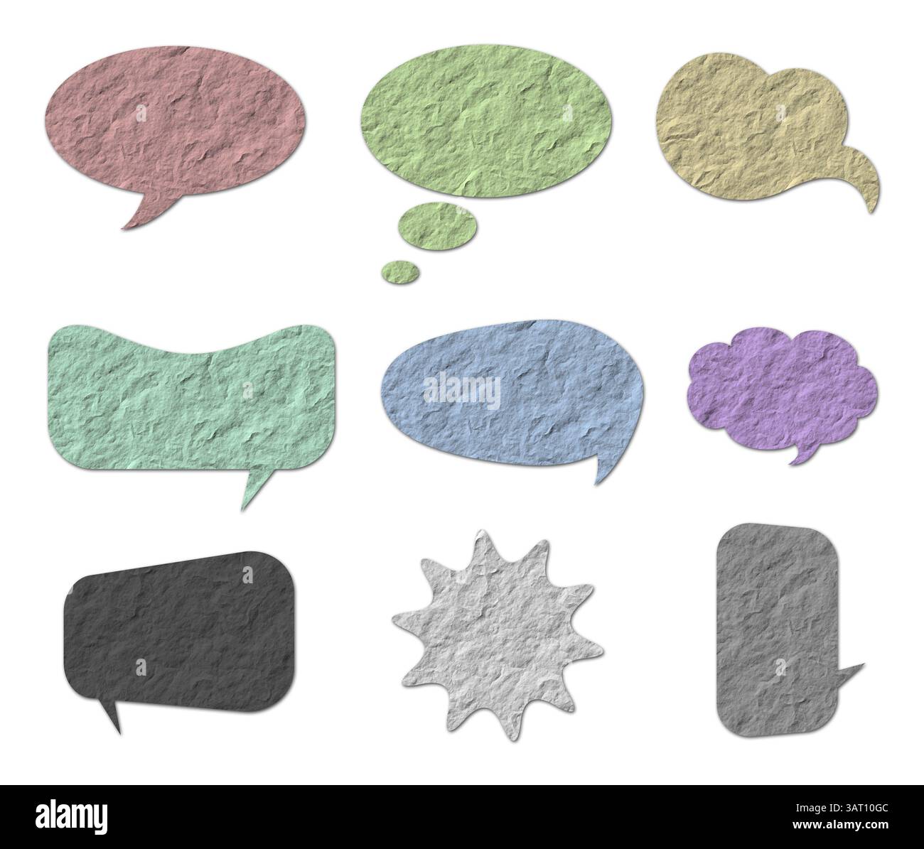 Structured speech bubbles Stock Photo - Alamy