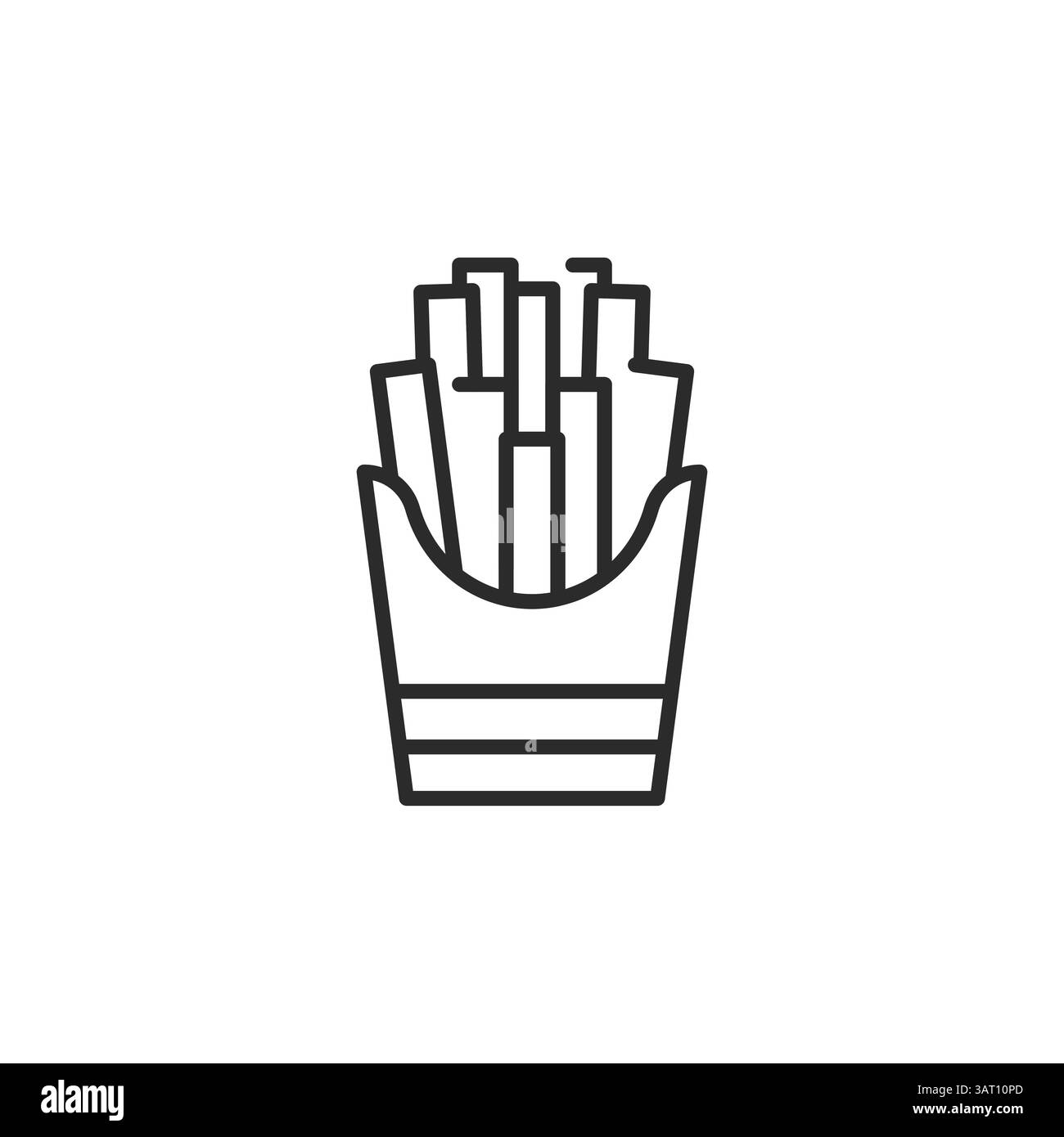 French Fries in the Box icon Stock Vector Image & Art - Alamy