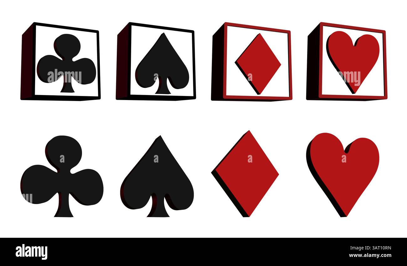 Casino icon symbol card Cut Out Stock Images & Pictures - Alamy